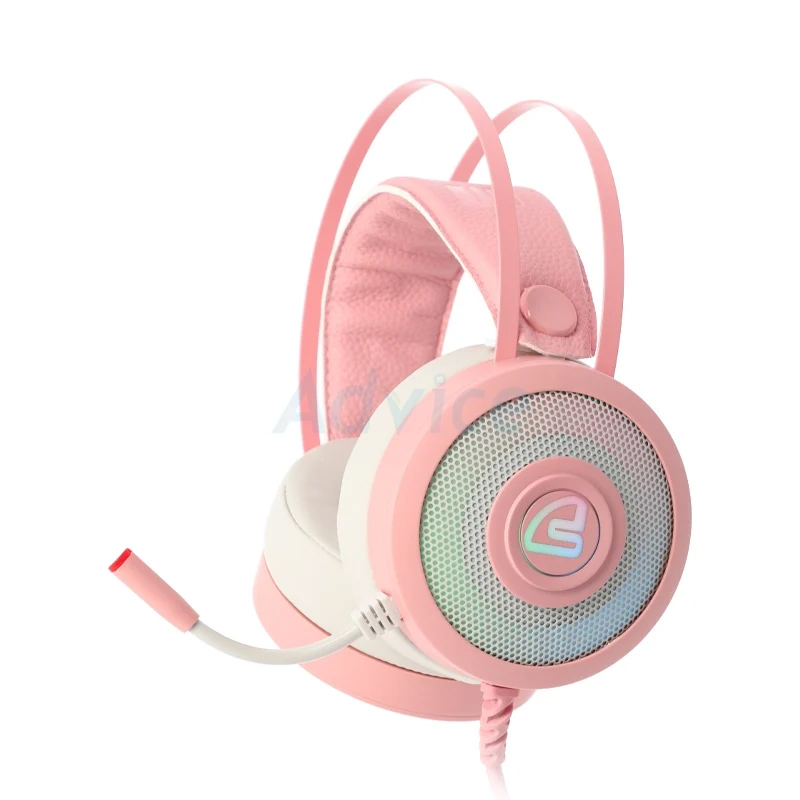 HEADSET (7.1) SIGNO E-SPORT HP-824 PINKKER RGB (PINK)(By SuperTStore ...