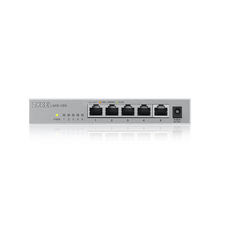 ZYXEL Gigabit Switching Hub 5 Port MG-105 (8'') - SuperTstore
