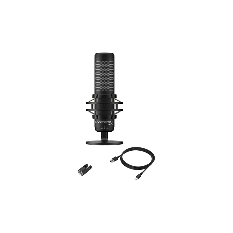 HYPER X QUADCAST S BLACK STANDALONE USB MICROPHONE : 4P5P7AA - SuperTstore
