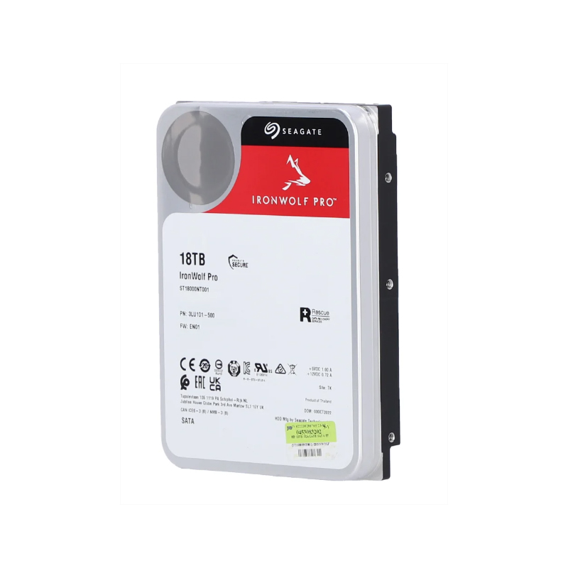 SEAGATE 18 TB HDD IRONWOLF PRO (7200RPM, 256MB, SATA-3, ST18000NT001 ...