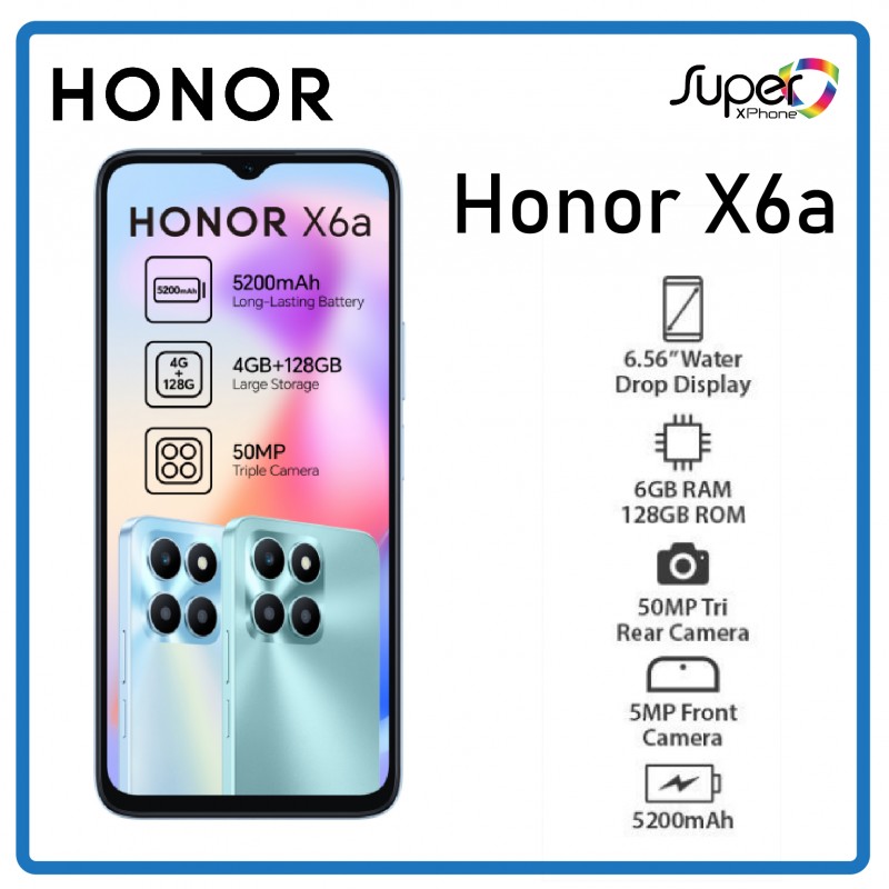 Honor X6a (4+128GB)หน้าจอใหญ่สะใจ 6.56 นิ้ว แรงที่สุด(By SuperTStore ...