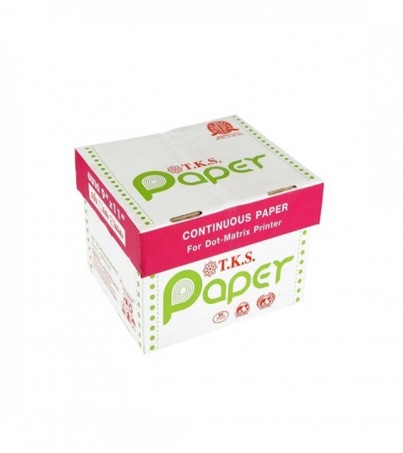 กระดาษต่อเนื่อง T.K.S. 9 x 11 / 2 ชั้น - SuperTstore