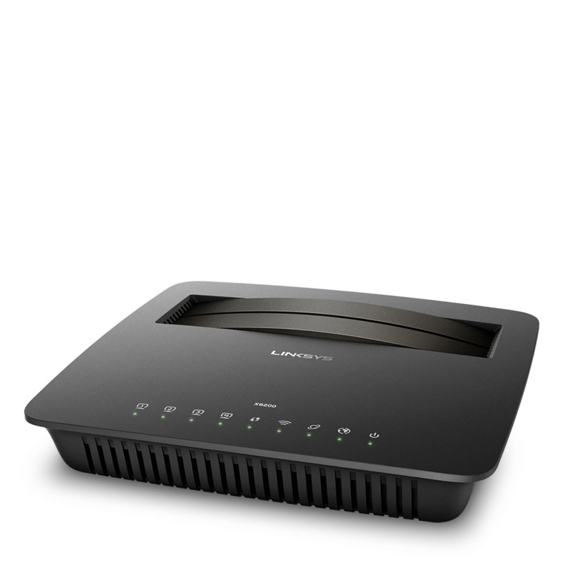 LINKSYS X6200-AP Wireless AC750 Dual Band Gigabit VDSL/ADSL Modem ...