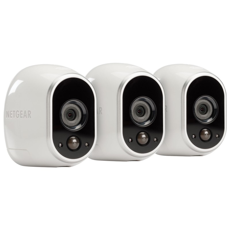 Netgear Indoor/Outdoor HD Wire Free Security System with 3 Cameras ...