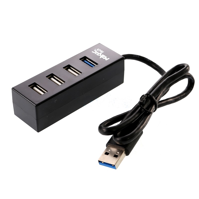 4 Port USB HUB "Magic Tech" (MT-350) Black - SuperTstore