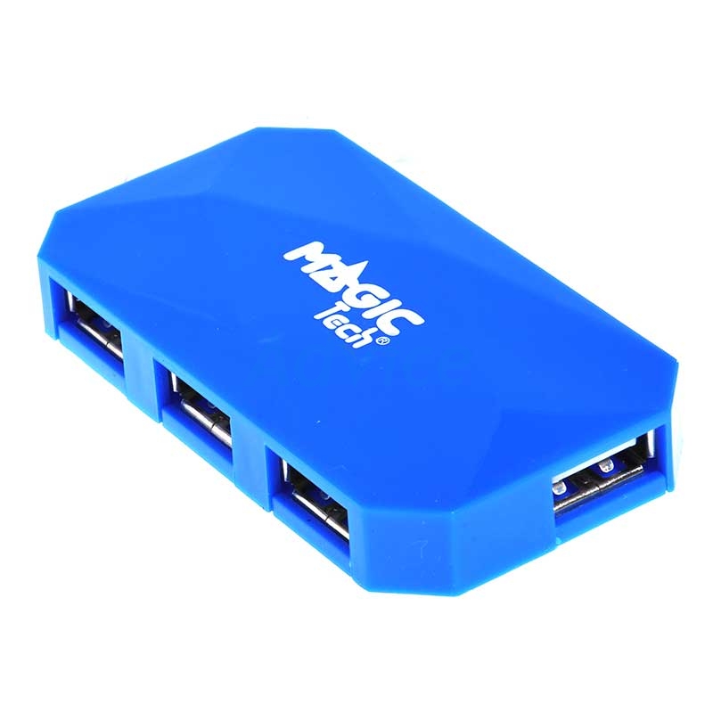 4 Port USB HUB "Magic Tech" (MT-318) Blue - SuperTstore