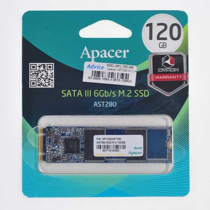 Apacer 120 GB. SSD AST280 M.2 (AST280120G) - SuperTstore