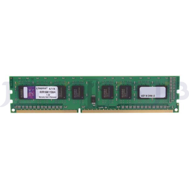 Kingston KVR16N11S8/4 4GB DDR3 PC3-12800 1600MHz Memory 1.5v CL11 DIMM ...