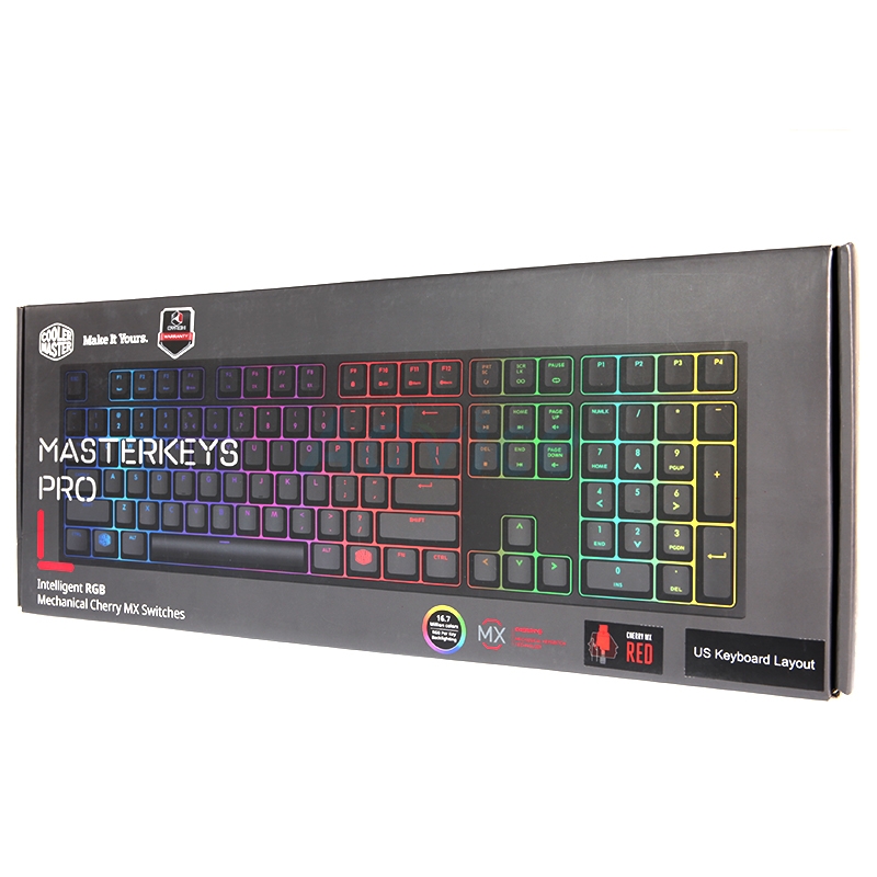 KEYBOARD COOLERMASTER Masterkey Pro L RGB (Red-Switch) Gaming - SuperTstore