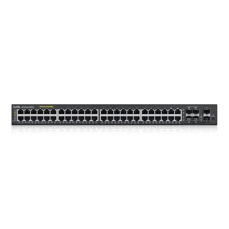 ZyXel GS2210-48HP 48-port GbE L2 PoE Switch - SuperTstore