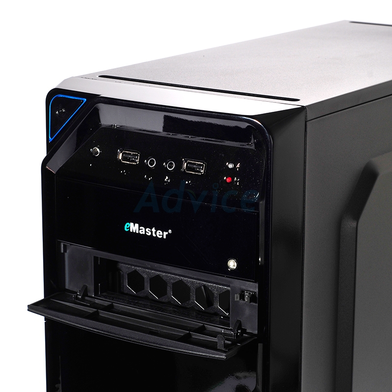 eMaster EMT-E-5403 ATX Case (NP) (Black/Blue) - SuperTstore