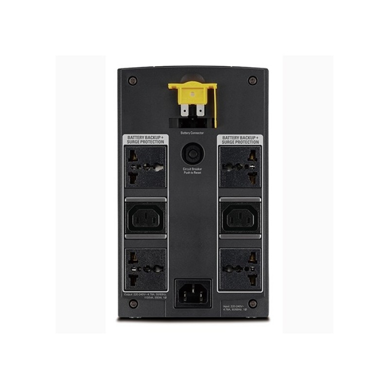 APC Back-UPS 1100VA, 230V, AVR, Universal and IEC Sockets (BX1100LI-MS) - SuperTstore