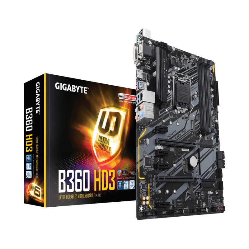 (1151V2) GIGABYTE B360 HD3 - SuperTstore