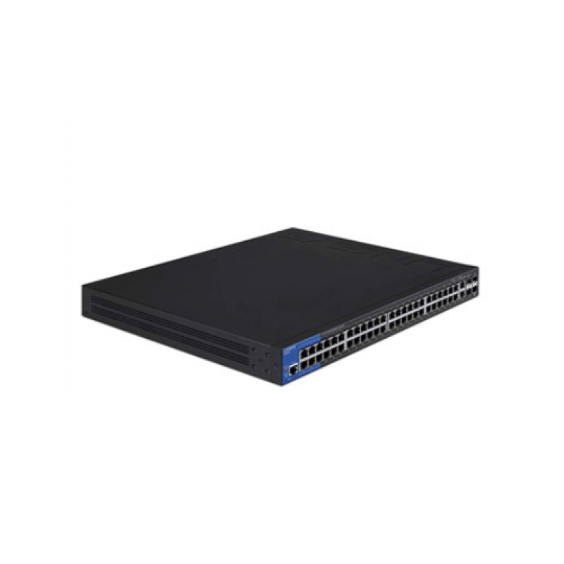 Linksys Lgs552P Managed Gigabit Switch 48-Port + 2Sfp + 2 Sfp10G Poe ...