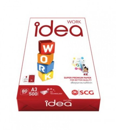 IDEA WORK COPY PAPER A3 80G/500sH (IDEAA3-WORK) - SuperTstore