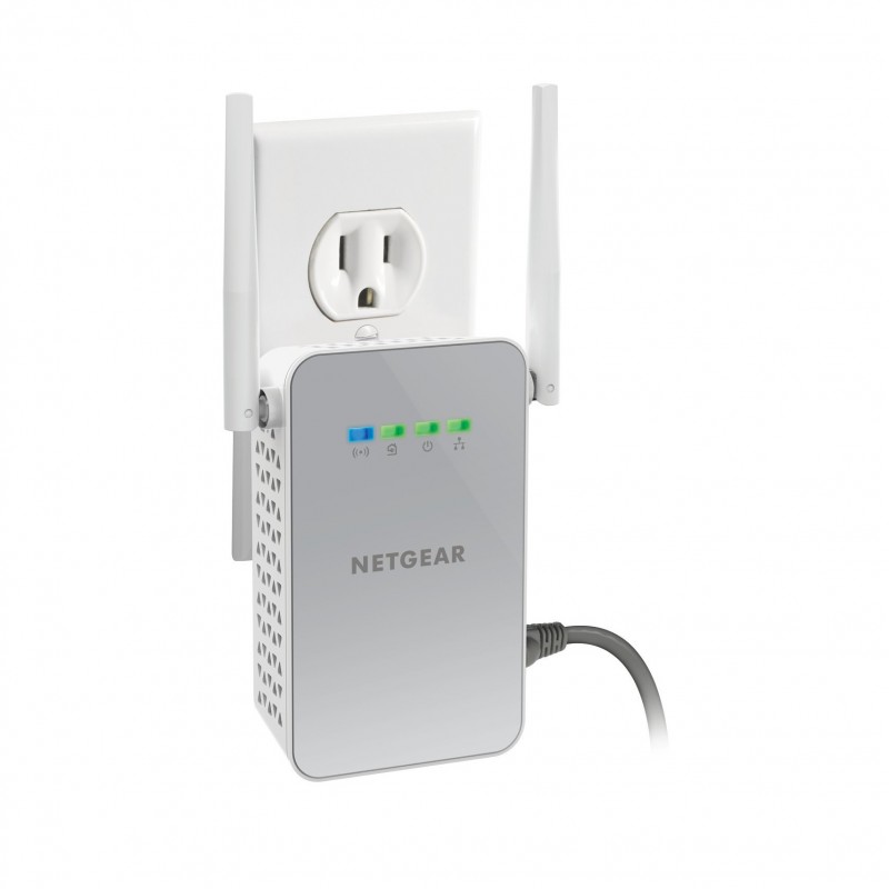 Netgear Powerline 1000AV Gigabit Lan Port with WiFi AC750 (PLW1000 ...