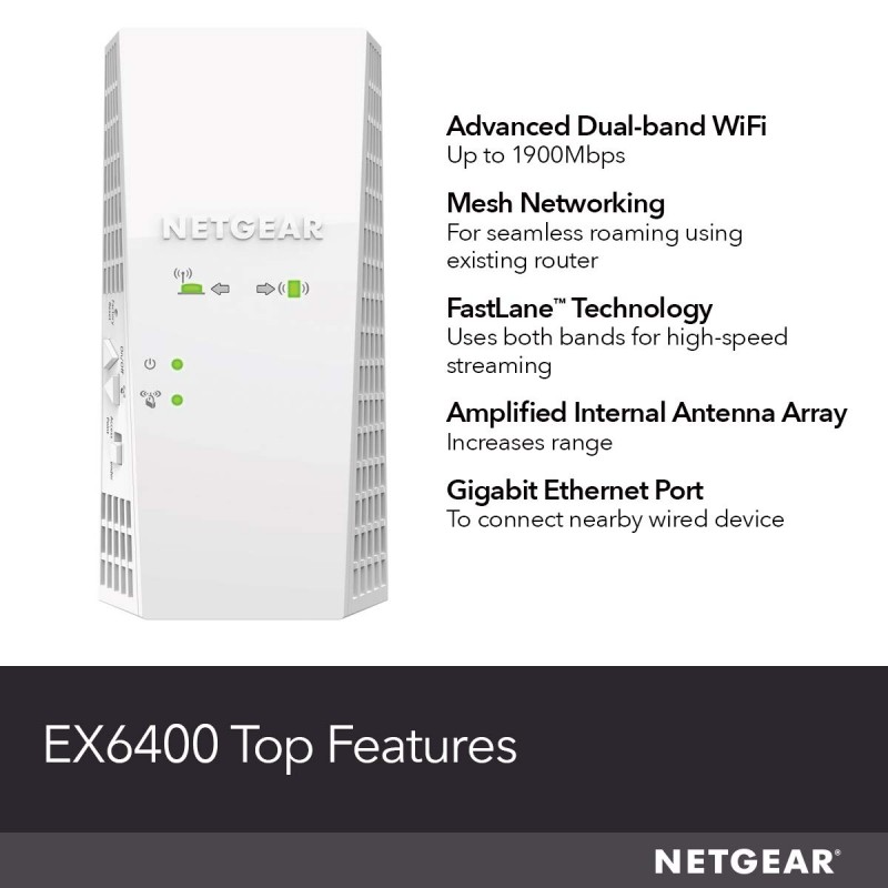 Netgear EX6400 AC1900 WiFi Range Extender (EX6400) - SuperTstore