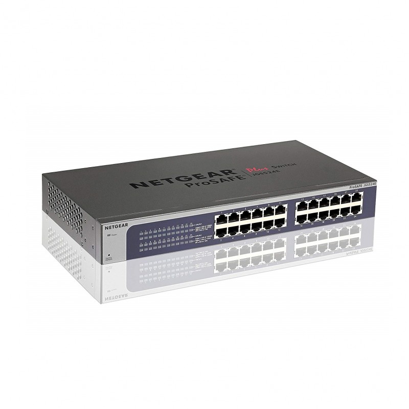 NETGEAR ProSAFE Plus 24-Port Gigabit Switch (JGS524E) - SuperTstore