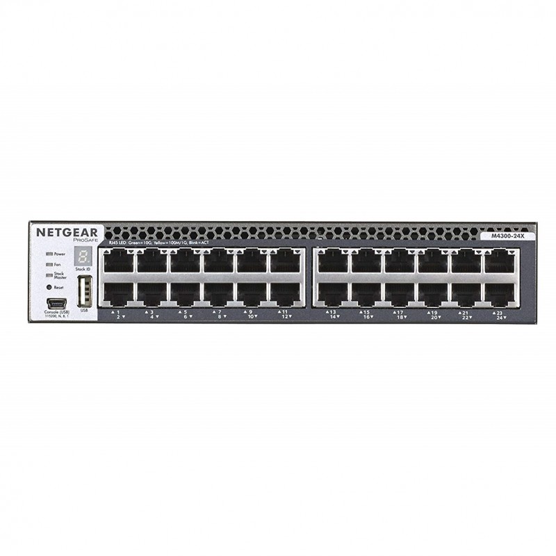 NETGEAR 24-Port Fully Managed Switch M4300-24X 24x (XSM4324CS ...