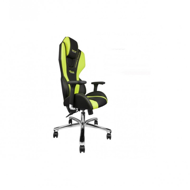 E-BLUE Mazer Type-Z Gaming Chair EEC304GRAA-IA, Black-Green, Steel Base ...