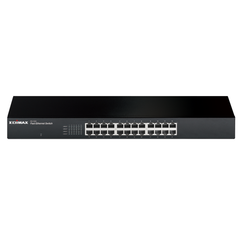 EDIMAX ES-1024 Fast Ethernet Rack-mount Switching Hub 24 Port (17-inch ...